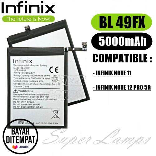 INFINIX Baterai Baterry BL-49KX Original Kapasitas 5000mAh For Infinix ...