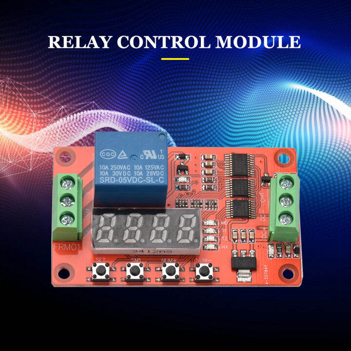 keykits- FRM01 Relay Module Timing/Delay/Cycle/Self-lock Multi-function Relay Control PCB Board ...