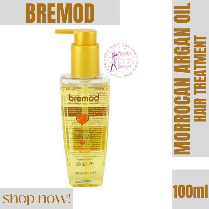 Bremod Hair Serum Moroccan Argan Hair Oil 100ml Intense Moisturizing ...