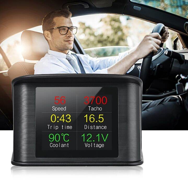 VV . ftzv77 【Cabuyao Warehouse】Ancel P10 Car Head-up HUD Display OBD2 ...