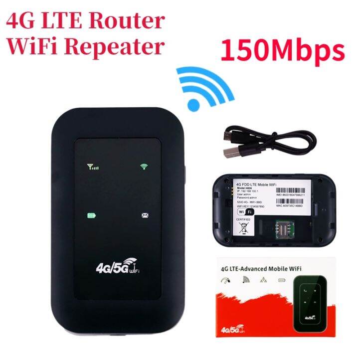 Pocket 4G LTE Router WiFi Repeater Signal Amplifier Network Expander ...