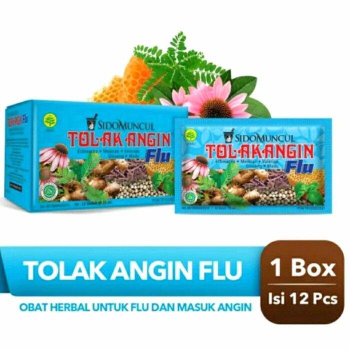 tolak angin flu 12 sachet mengatasi flu pilek batuk demam pusing ...