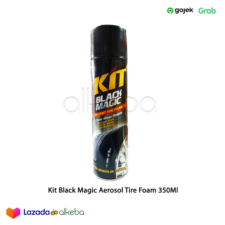KIT Black Magic Tire Foam Aerosol Instant Pengkilap Semir Ban | Lazada ...