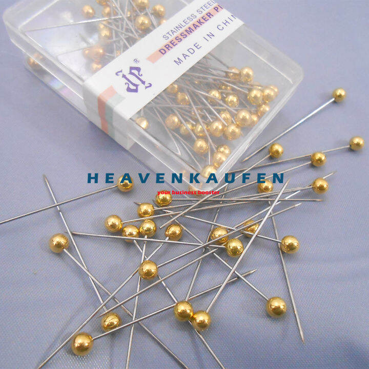 Jarum Pentul Anti Karat Stainless Steel Warna Gold Emas Harga Per Pack ...