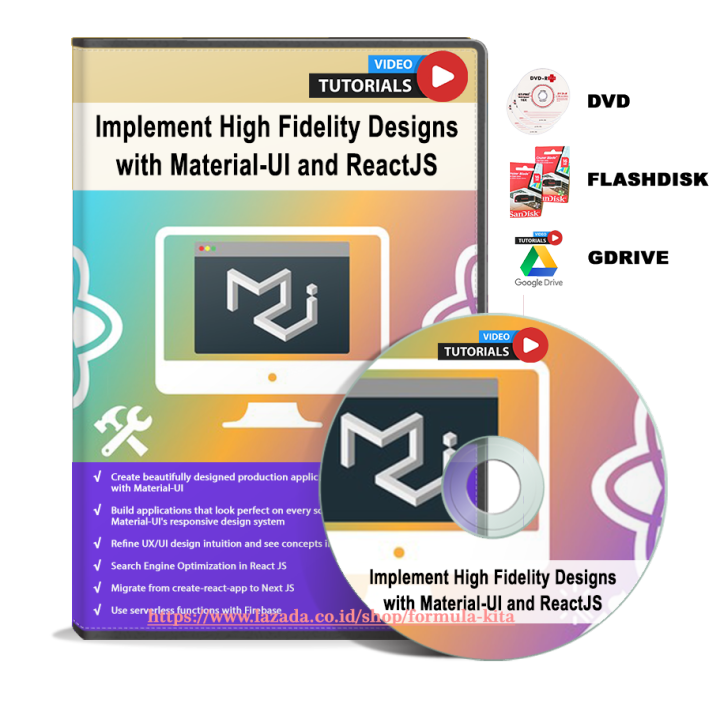 VIDEO TUTORIAL IMPLEMENT HIGH FIDELITY DESIGNS WITH MATERIAL-UI AND REACT JS | Lazada Indonesia