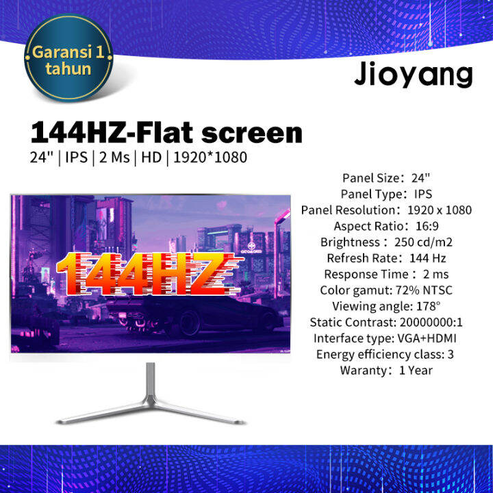 Monitor tatap muka 24 inci, monitor definisi tinggi 144HZ, monitor ...