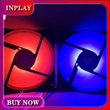 New INPLAY 12BL/12RL 120mm COMPUTER COOLER FAN For PC CASE ( RGB ...