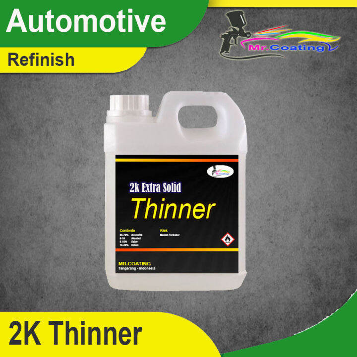 Thinner 2K Slow Dry / Thinner PU 2K / High Solid / 1 Liter | Lazada Indonesia