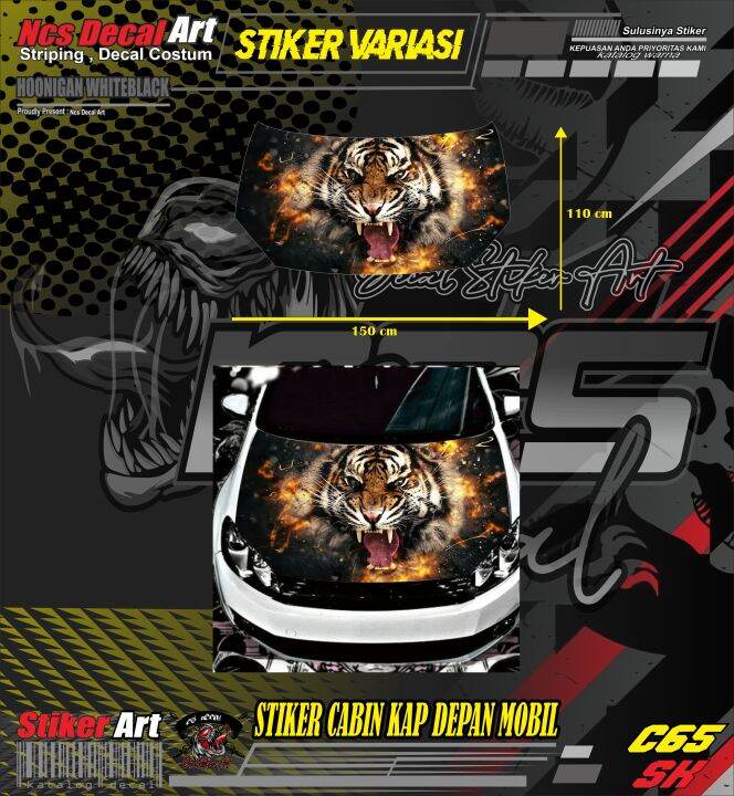 stiker mobil stiker cap mobil stiker kap depan mobil sticker bemper ...