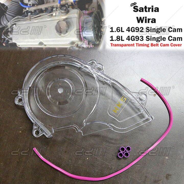 HKS Clear Cam Pulley Gear Transparent Timing Belt Cover For Proton Wira ...