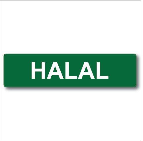 HALAL ACRYLIC SIGN BOARD 40X160X2MM | Lazada