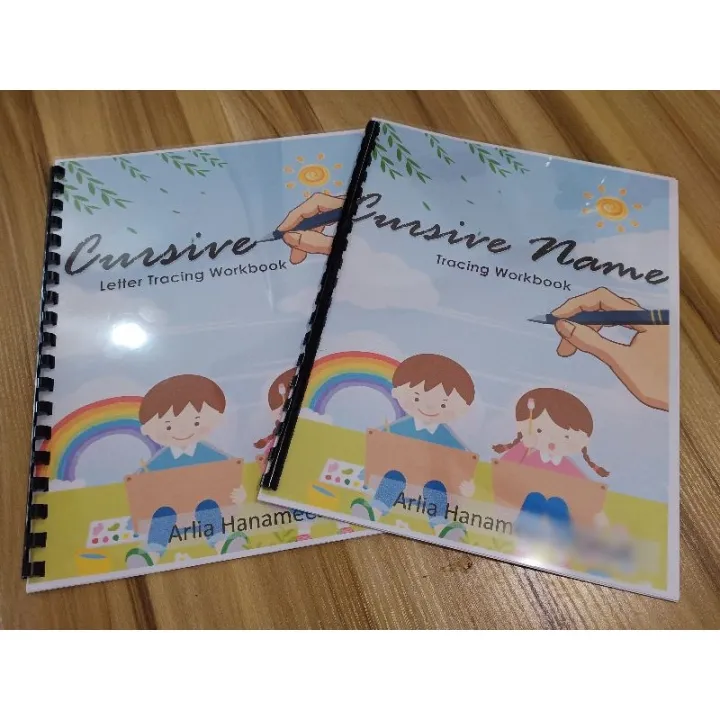 Personalized CURSIVE Name Tracing/ Alphabet Workbook | Lazada PH