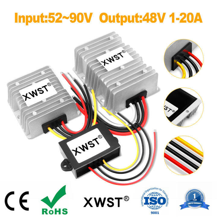 Power Converter DC to DC 60V 72V (52V-90V) Step Down to 48V 1A~20A Buck ...