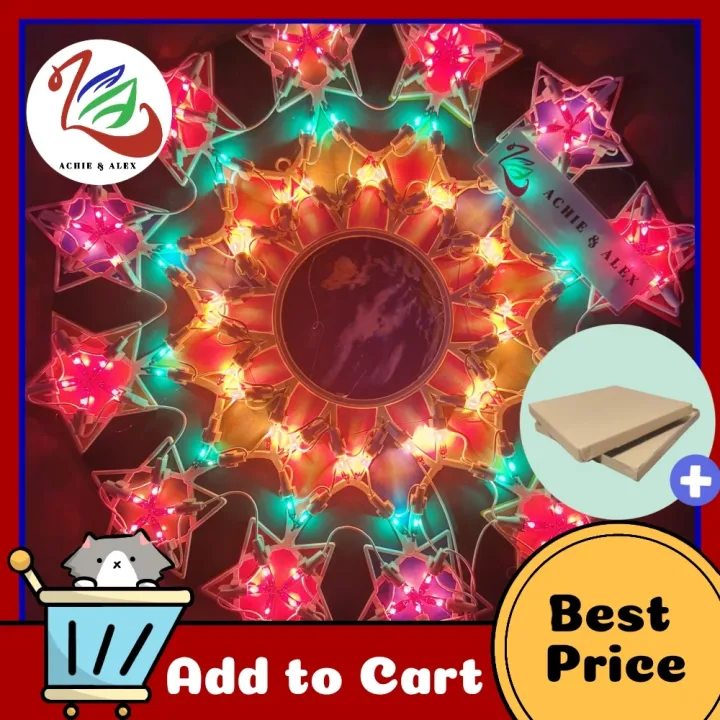 ۩ bosca solar light Achie Alex WITH BOX Christmas Light Parol 12 STAR ...
