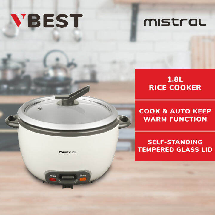 MISTRAL 1.8L Rice Cooker MRC18D | Lazada
