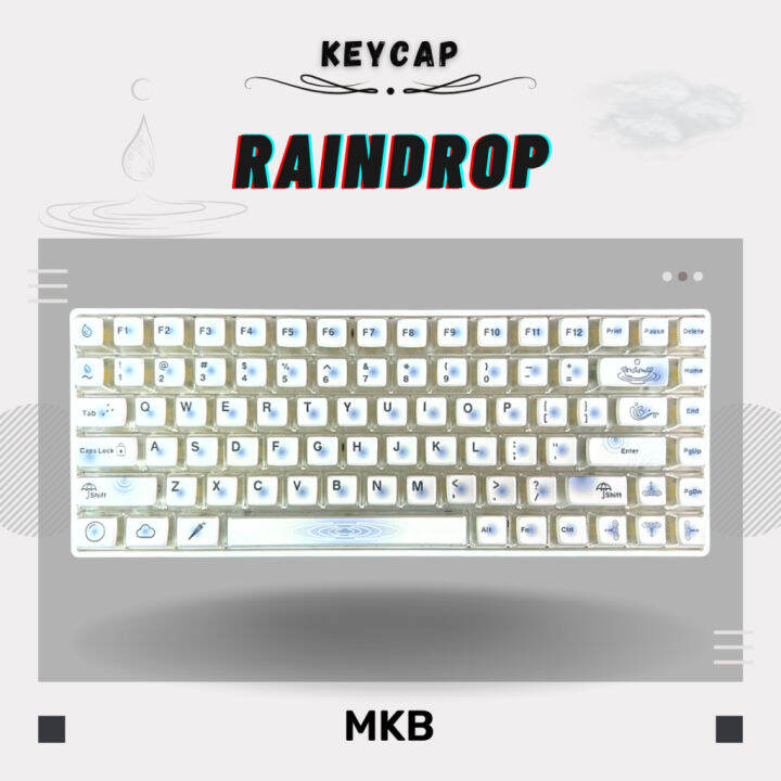 [READY STOCK] Raindrop PBT and PC Dye Sublimation ASA Profile Keycap ...
