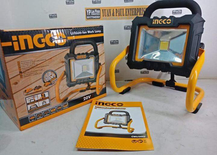 INGCO Cordless Li-ion Work lamp CWLI2002 (20V) (Orange) | Lazada PH