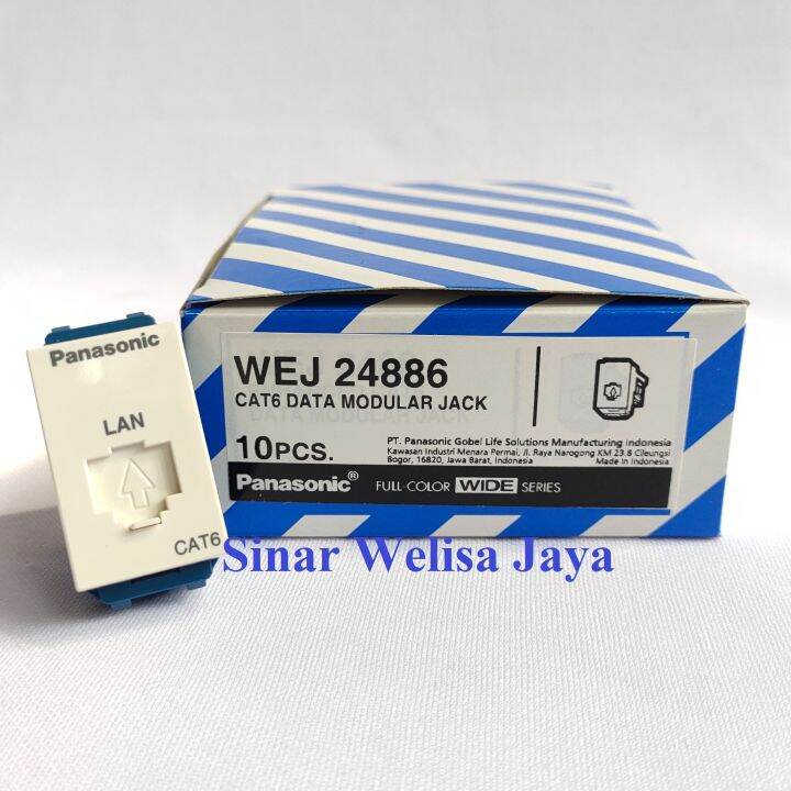 Panasonic Socket Data Cat 6 Modular Jack - WEJ 24886 | Lazada Indonesia