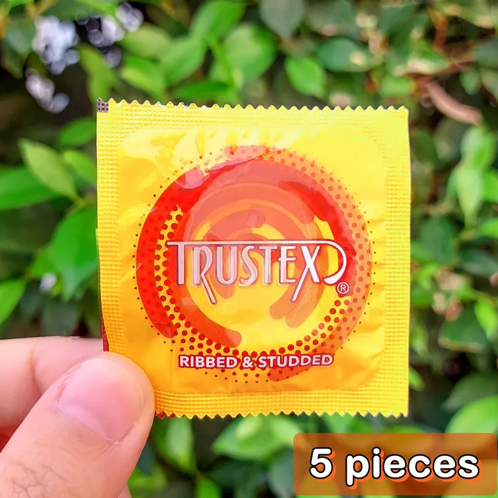 ถุงยางอนามัย Trustex® Ribbed & Studded Condoms 5, 10 หรือ Or 20 Pieces ...