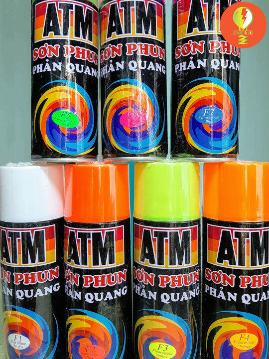 HOT Đủ bộ - Sơn Xịt Phản Quang ATM Chính Hãng F1 F2 F3 F4 F5 F6 F7 ...