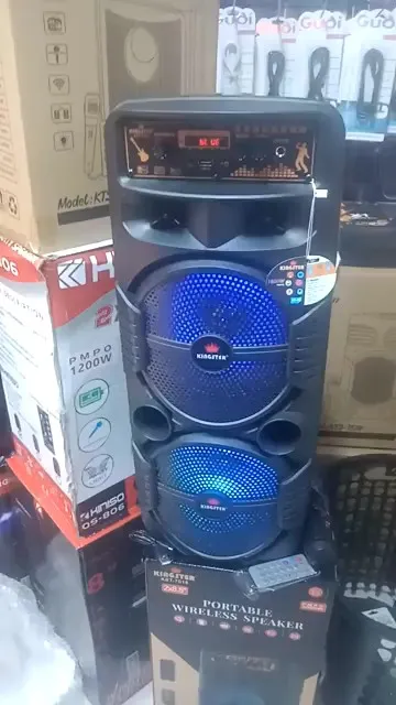 3000watts PORTABLE BLUETOOTH SPEAKER KARAOKE AUX FREE MIC REMOTE ...