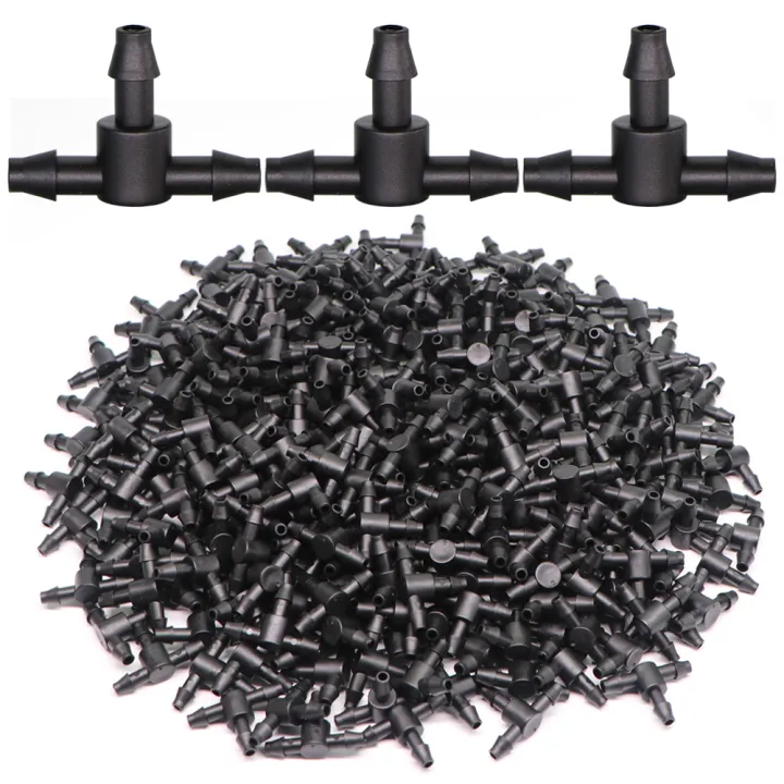 3 Way Connector for 4/7 MM Micro Tubing Drip Irrigation for Home Garden ...