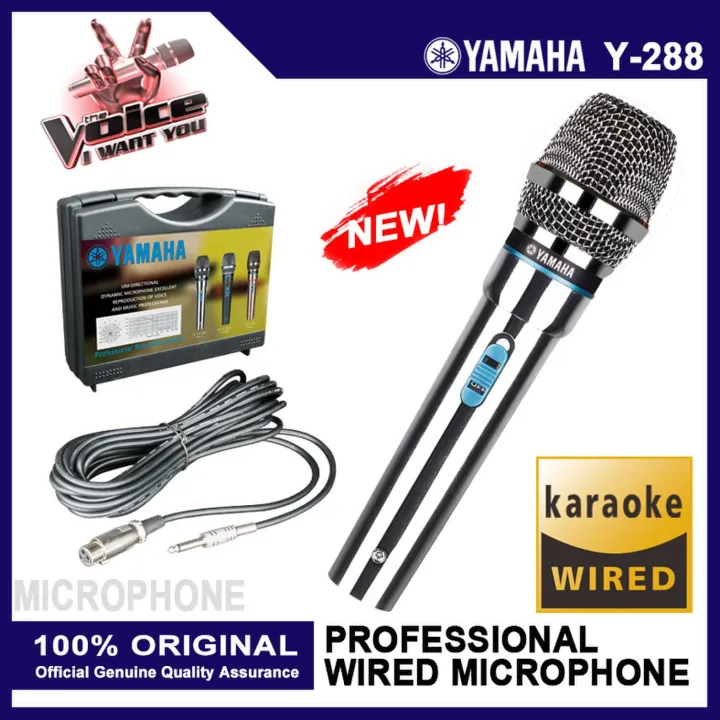 YAMAHA YA-688 YA-288 YA-28B Professional Wired Microphone Cardioid 10M ...