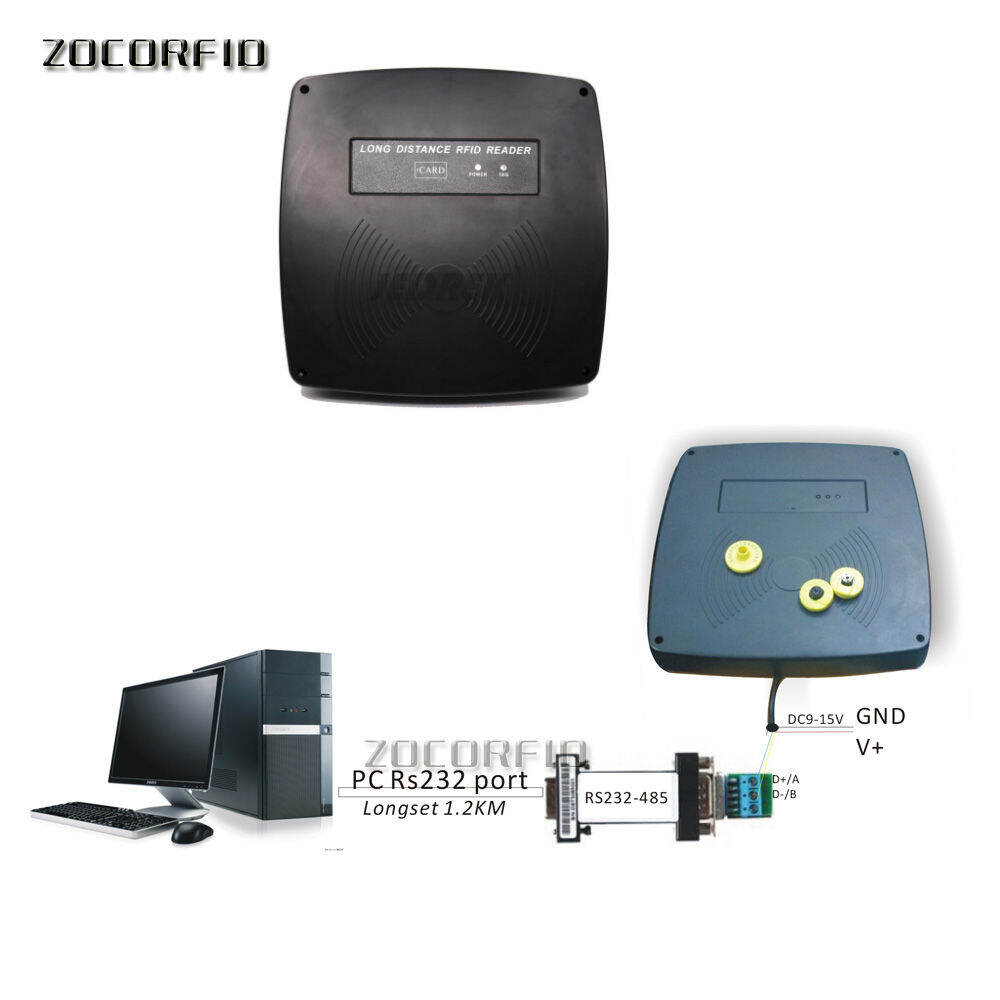 Long Range ISO85 FDX-B RFID 134.2Khz Animal Tag Reader | Lazada.co.th