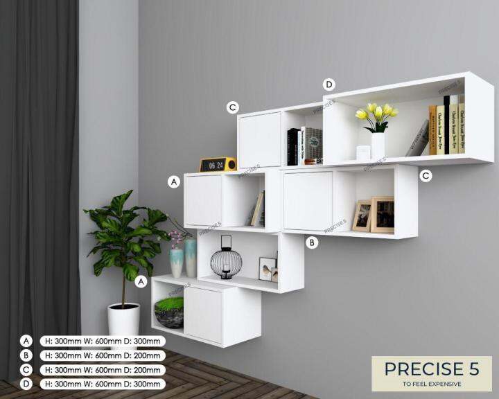 DIY wall mounted open carcass display cabinet storage cabinet | Lazada