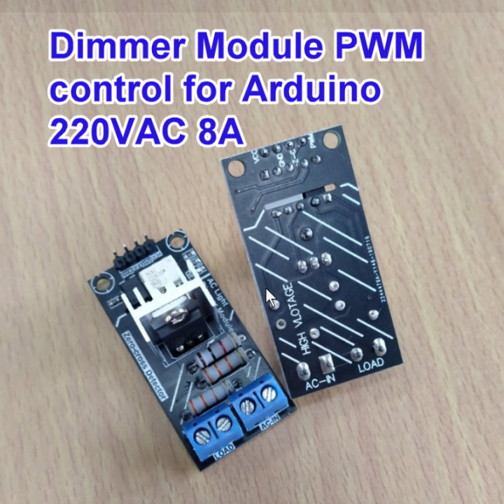Dimmer Module PWM control โมดูลขับมอเตอร์/หรี่ไฟ Arduino 220VAC 8A ...
