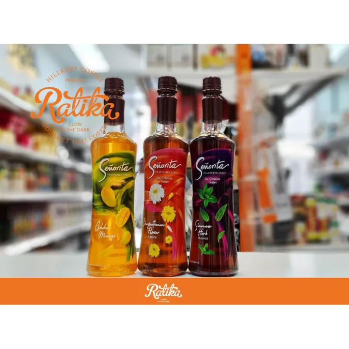 Ratika | เซนญอริตา พรีเมี่ยมไซรัป Senorita Syrup 12 กลิ่น | Lazada.co.th