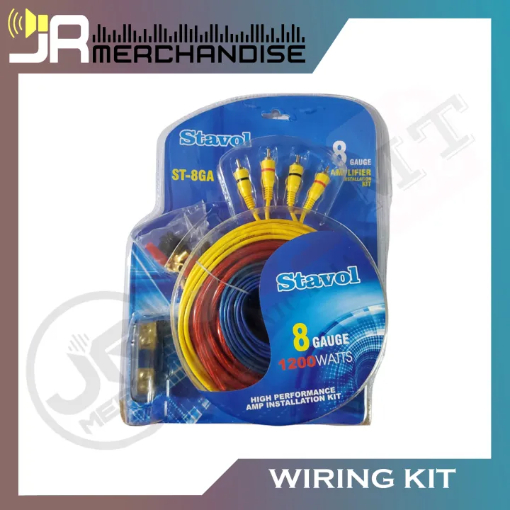 STAVOL 8 Gauge Wiring Amplifier Installation Kit (ST-8GA) | Lazada PH