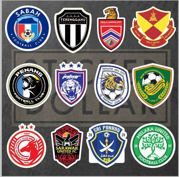 [SD] Sticker Printing Football Club Malaysia JDT Terengganu Selangor ...