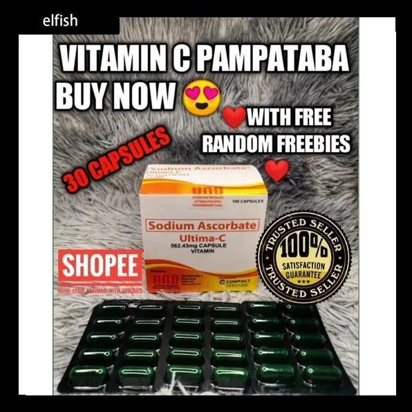 elfish ULTIMA C VITAMIN C SODIUM ASCORBATE 30 CAPSULES | Lazada PH