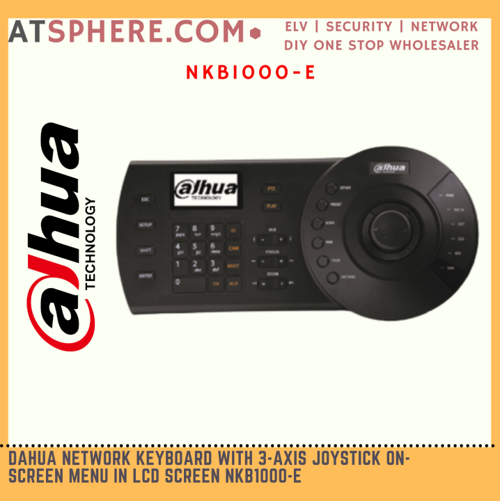 Dahua Network Keyboard with 3 Axis Joystick Control DVR NVR PTZ Camera ...