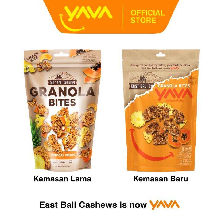 YAVA Granola Bites Tropical Fruits 125g | Lazada Indonesia