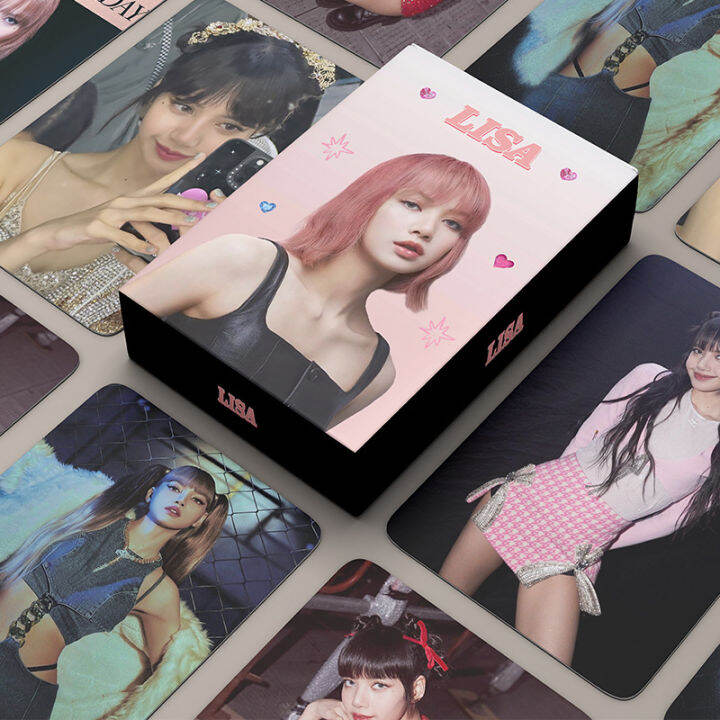 55pcs/box BLACKPINK LISA Photocards LOMO Card Postcard Collection Card ...