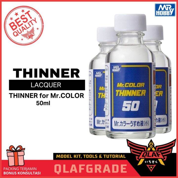 THINNER LACQUER MR COLOR THINNER 50 ML MR HOBBY model kit gundam ...