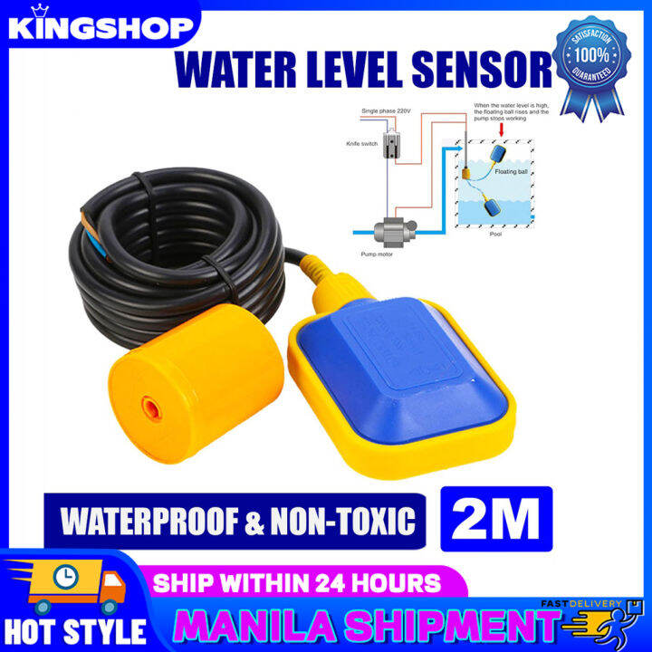 【Original + 24 Hours Delivery】2M Cable Type Float Switch Liquid Fluid ...