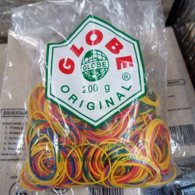 Globe Rubber Band Colourful / Getah Gelang Packaging | Lazada