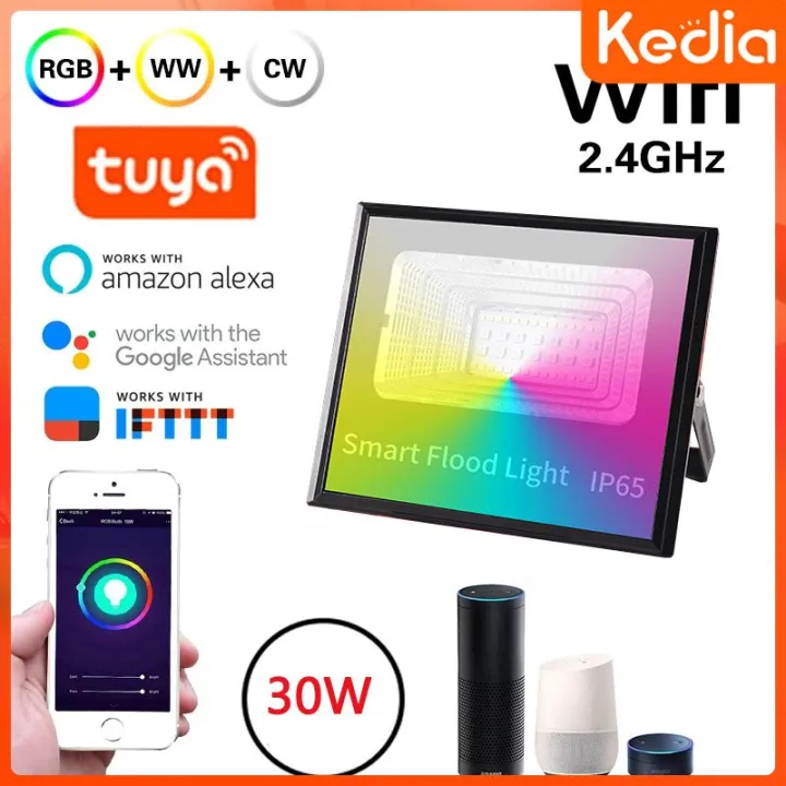 Kedia Smart Floodlight RGB LED Tuya Wifi Smart Life 30W Outdoor Light ... Kedia Smart Floodlight RGB LED Tuya Wifi Smart Life 30W Outdoor Light ...