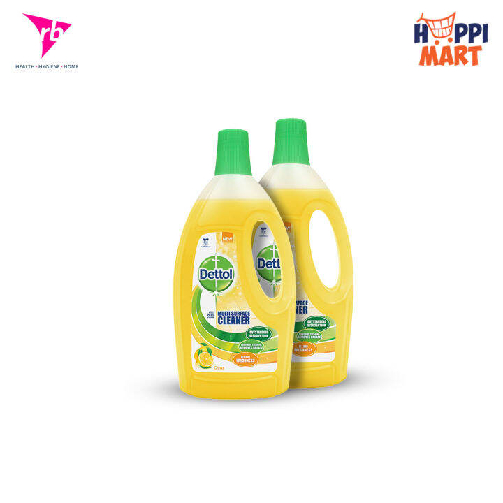 [Twin Pack] Dettol Multi Action Cleaner 1.5L - Citrus | Lazada