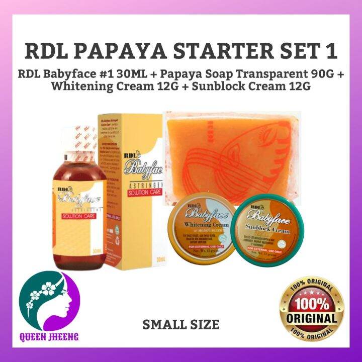 RDL Babyface #1 Astringent 30ML + Papaya Soap Transparent 90G ...