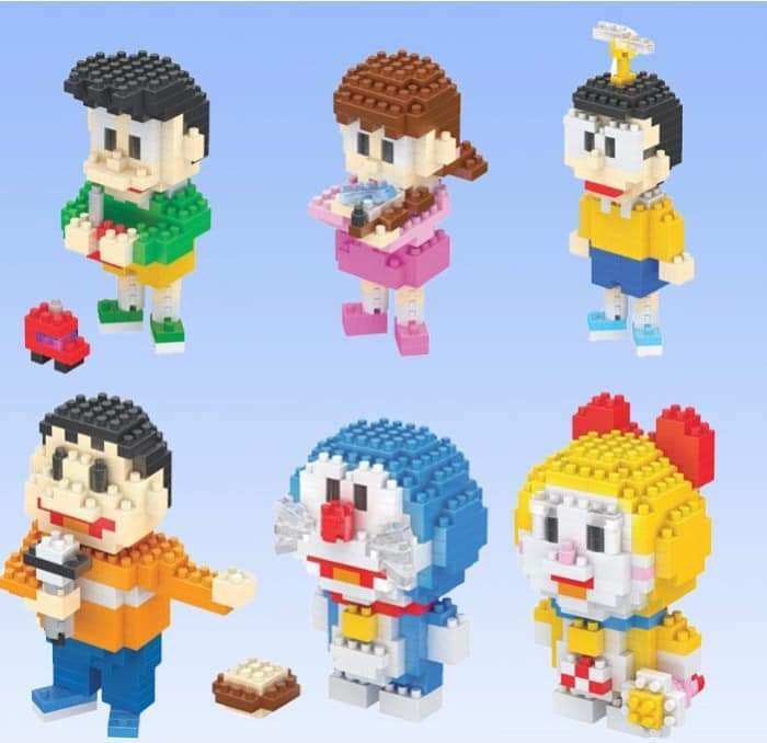 Super.Lego Lego mini hoạt hình Doraemonđồ chơi lắp ráp 3D hình các nhân ...