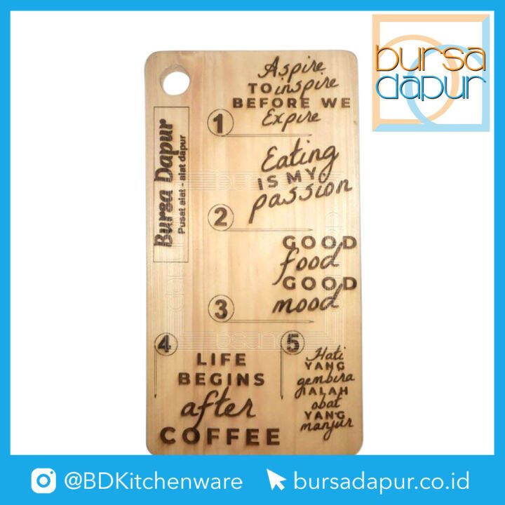 Talenan Kayu Grafir Custom | Lazada Indonesia