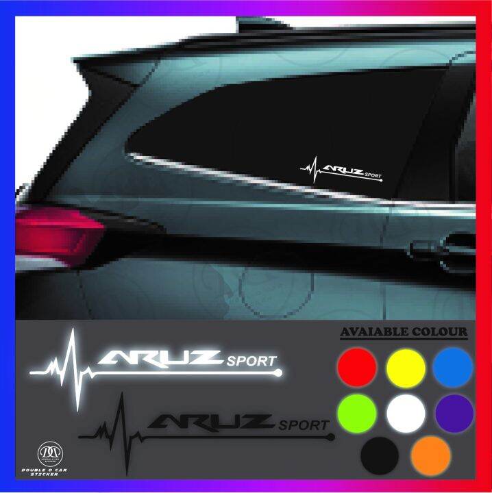 [Ready Stock] 2pcs Perodua Aruz side window sticker KI00305 | Lazada