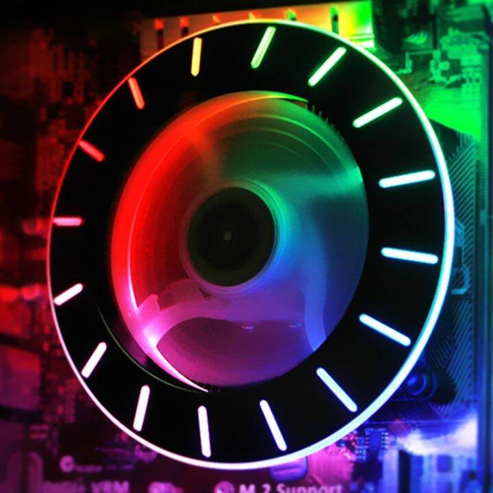120MM 12V 3Pin 2000 RPM LED RGB Gaming CPU Fan Computer Cooler PC ...