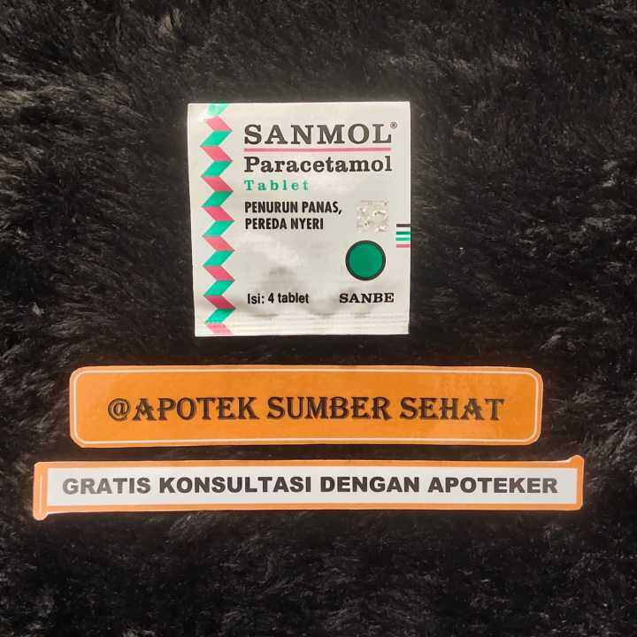 Sanmol Paracetamol 500mg Strip / Paracetamol Dewasa Tablet / Obat Demam ...