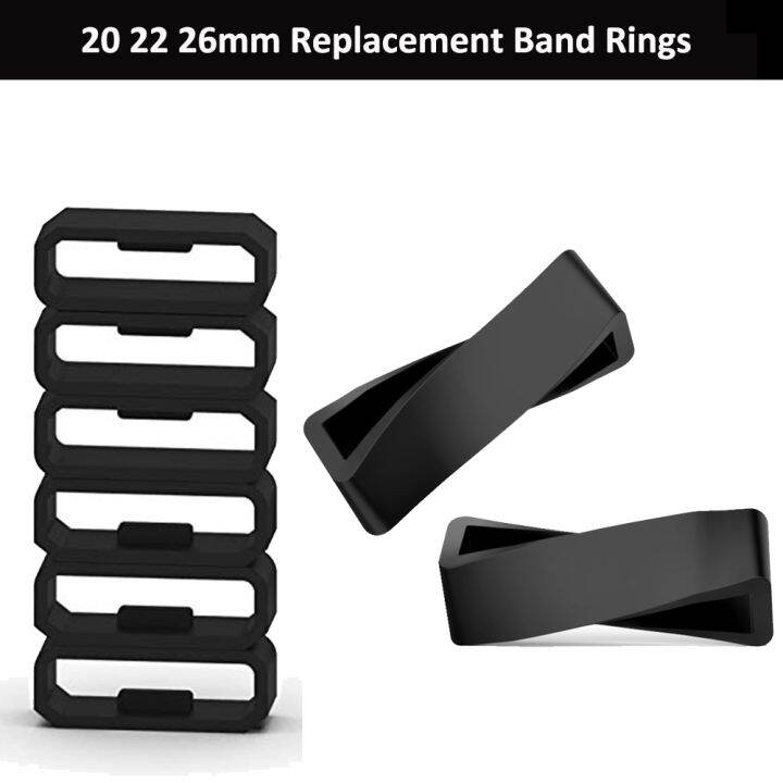 【HOT】 Replacement Rubber Watch Strap Band Keeper Loop Security Holder ...
