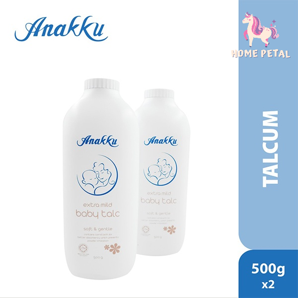 Anakku Baby Talcum Powder | Bedak Talkum Bayi Anakku 500g x 2 TP500 ...